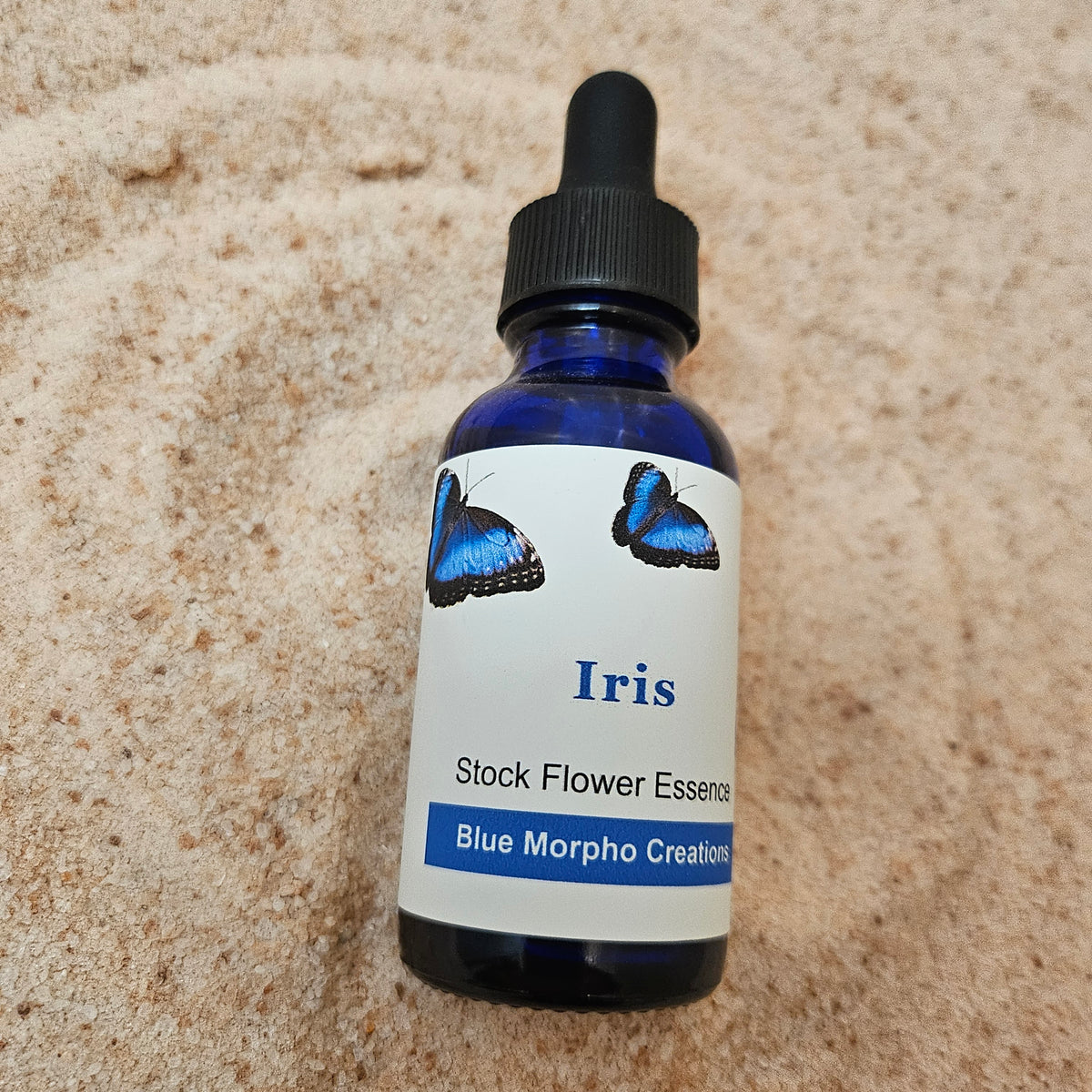 Iris Flower Essence - Blue Morpho – Adagio Holistic Therapies, LLC